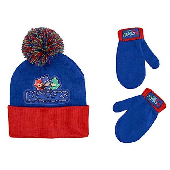 pj masks | Accessories | Pj Masks Knit Hat Beanie And Mittens Kids ...
